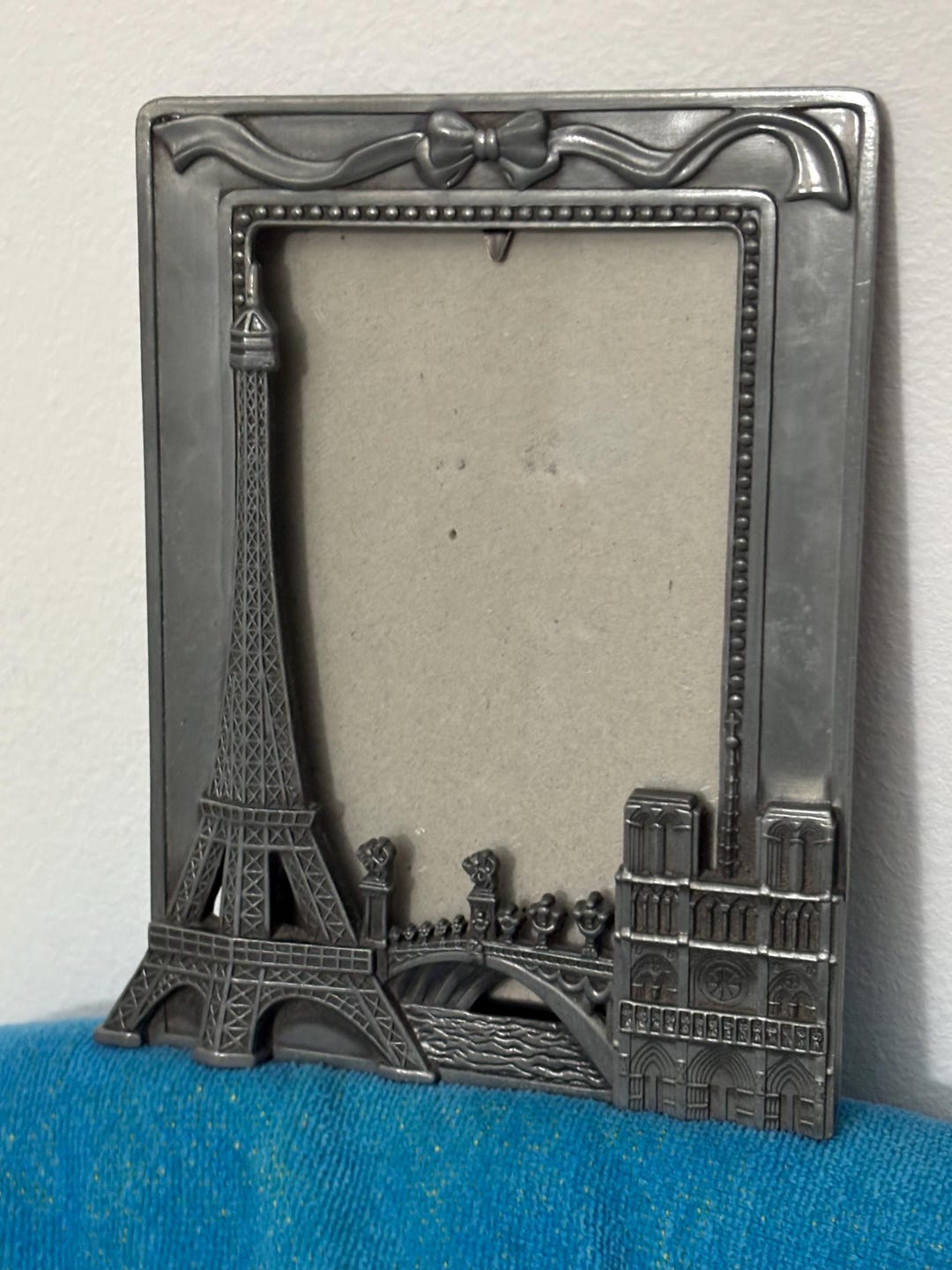 Vintage Style Pewter Paris France Picture Frame, 5”x7” Paris France ...