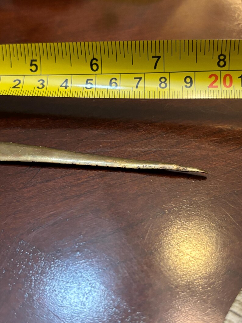 Vintage WWII Brass Trench Art Envelope Opener by BILL, Monogrammed Bill ...