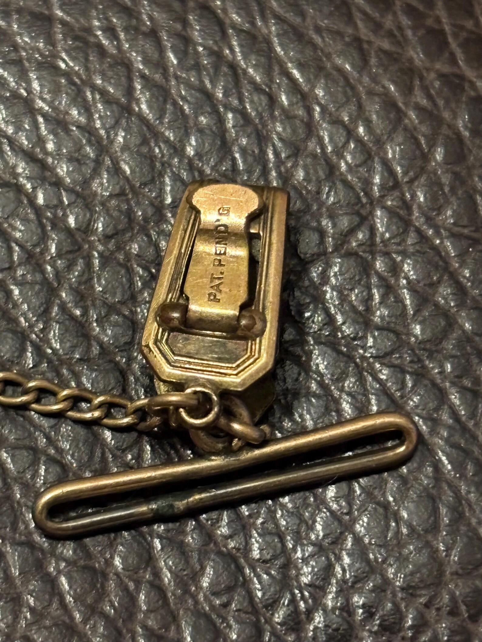 Antique Victorian Goldplated Watch Fob, Antique Pat Pending Mechanism ...