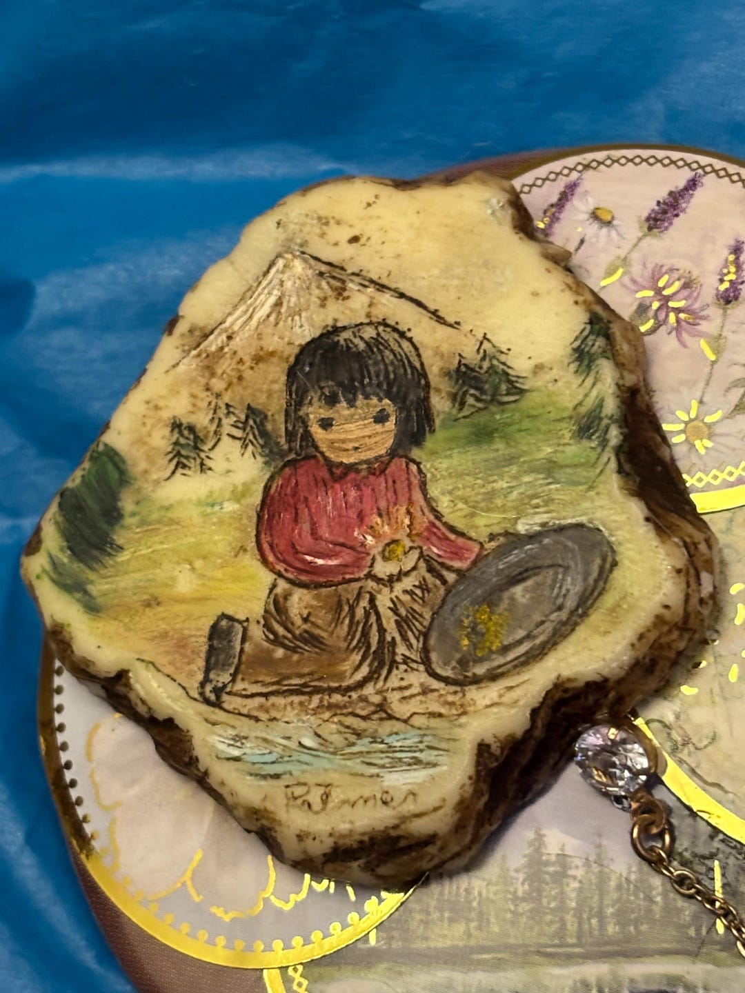 Jama Ryan, 1970 Papago Indian Artist, Man Made Desert Art, FANTASTIC ...