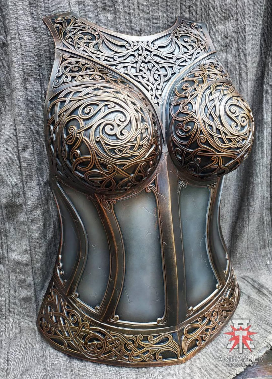 Dwarf Female Breastplate - Etsy
