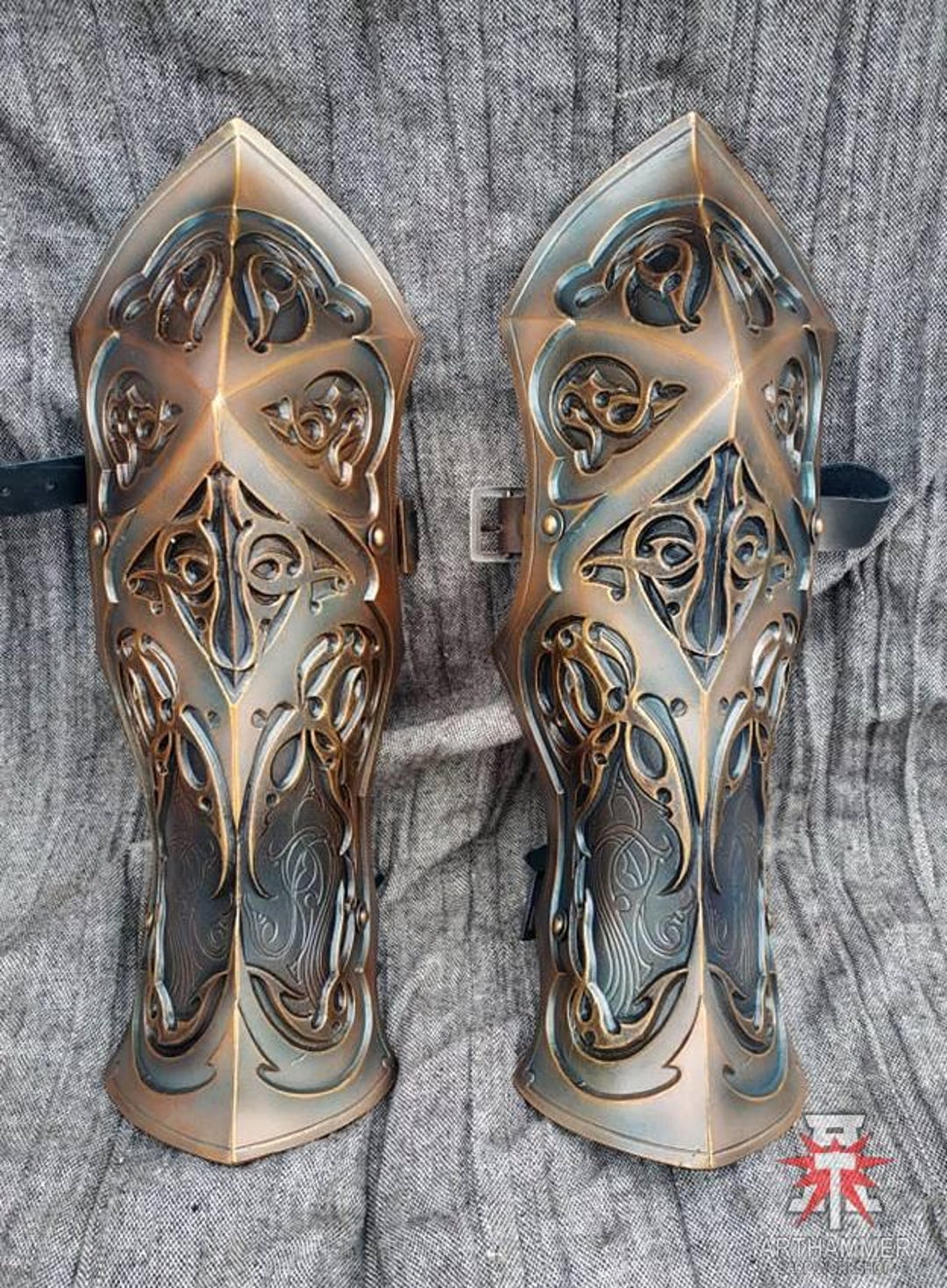 Gothic Knight Bracers - Etsy