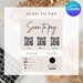 Editable QR Code Sign Template: Scan to Pay, Tip, Connect - Digital ...