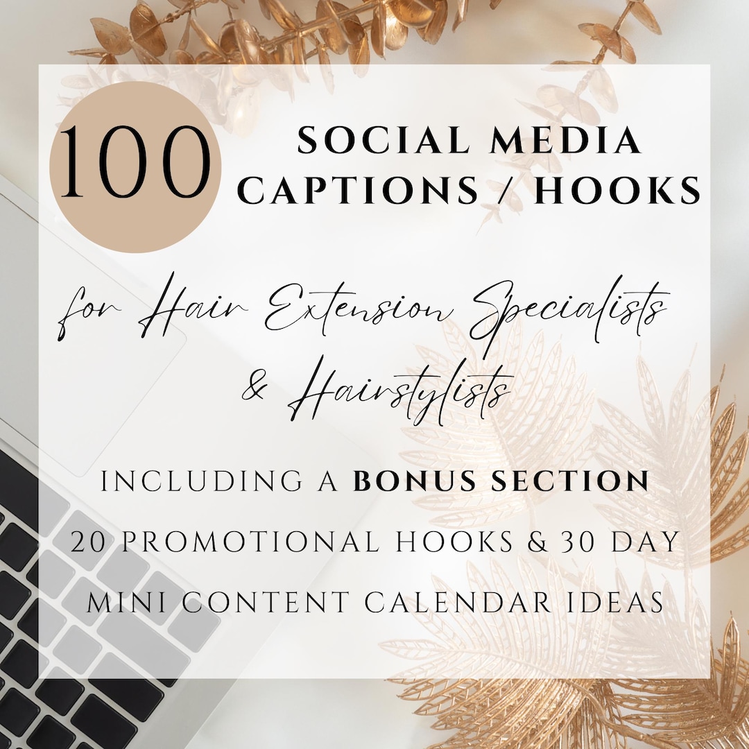 100 Captions Hooks for Hair Extension Specialist | Hair Stylist ...