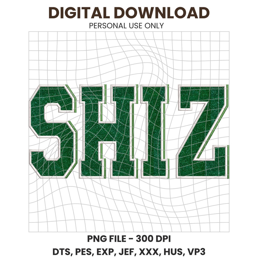 Shiz Elphaba Glinda Glitter Embroidered PNG DST PES Digital Design ...