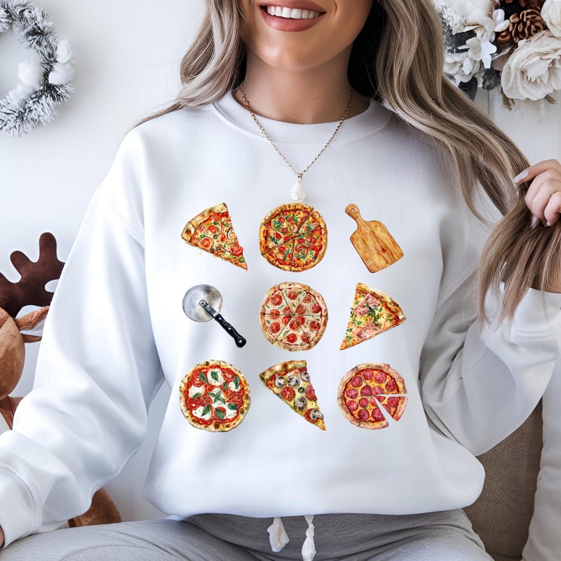Pizza Sweatshirt - Etsy