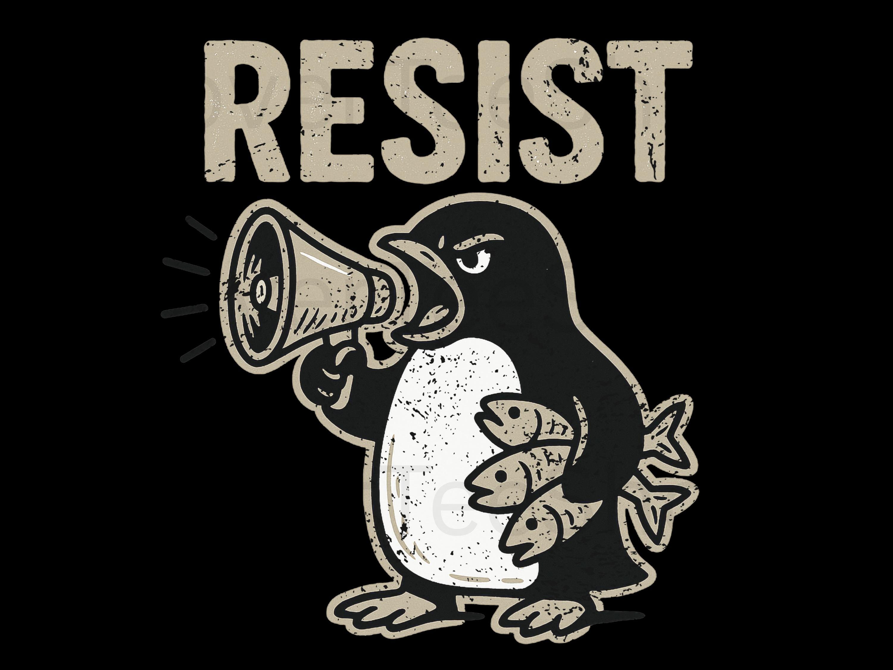 Resist Penguin PNG File | Anti-trump PNG | Resist Penguin Digital ...