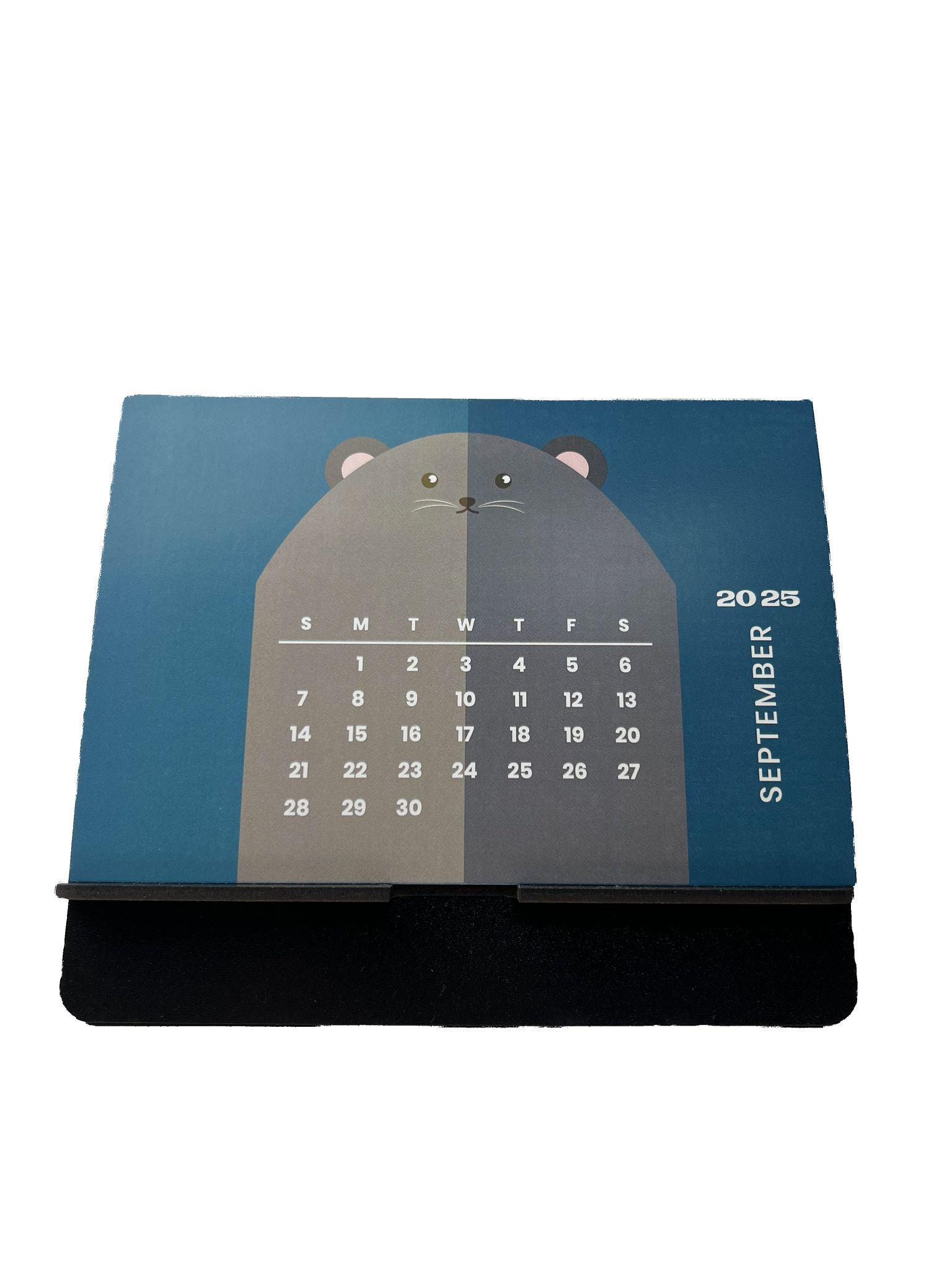 2025 Desktop Calendar Animals İllustration - Etsy