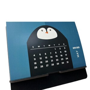 2025 Desktop Calendar Animals İllustration - Etsy