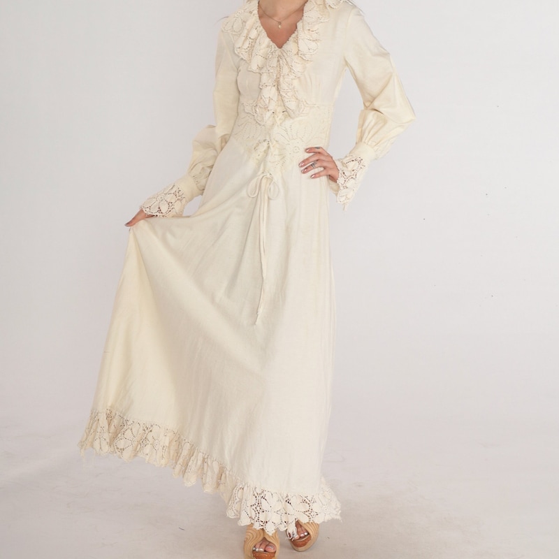 Cream Lace Dress - Etsy