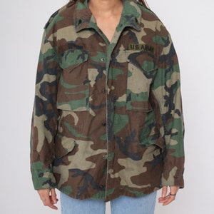 US Army Jacket Camo Jacket 90s Camouflage Military Uniform Utility ...
