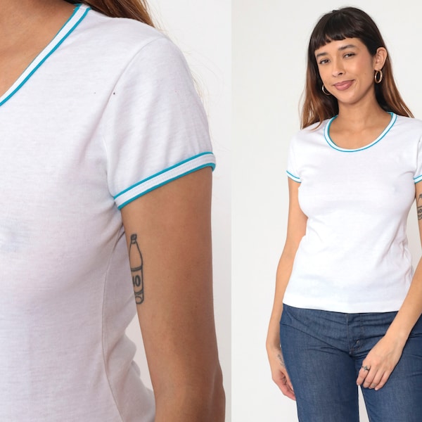 80s Ringer Tshirt - Etsy