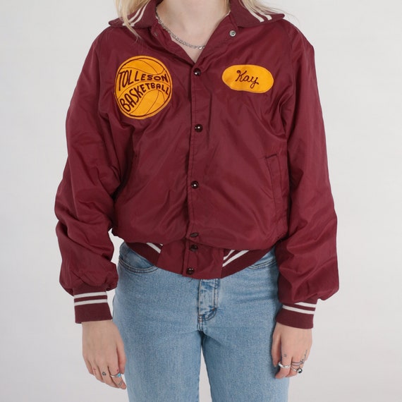 Basketball Varsity Jacket 80s Tolleson Arizona Wolver… - Gem