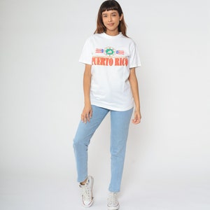 Puerto Rico Shirt 90s Puerto Rican Flag Graphic Tee Retro T Shirt ...