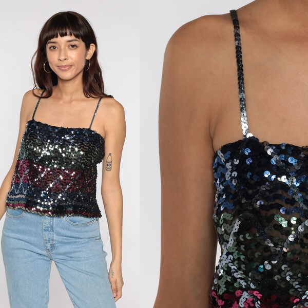 Sequin Crop Top Etsy
