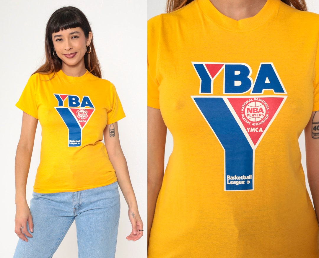YBA Basketball Shirt 80s YMCA NBA Youth Basketball All-stars Tshirt ...