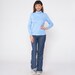 Baby Blue Turtleneck Shirt 90s Long Sleeve Shirt Pullover Top Retro ...