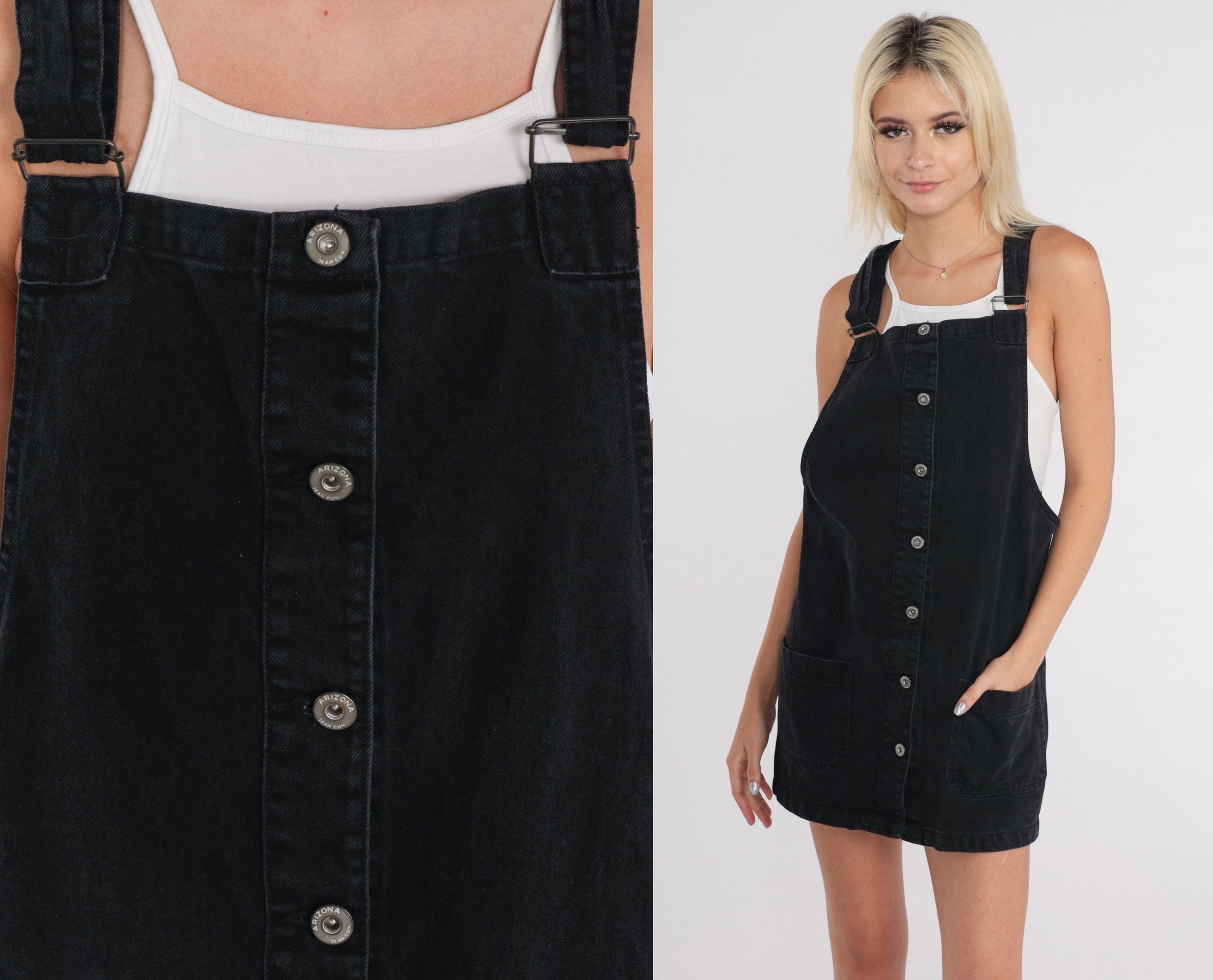Black Overall Dress