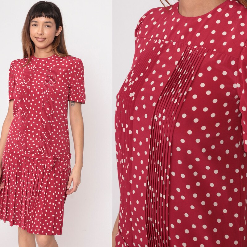Red Polka Dot Dress - Etsy