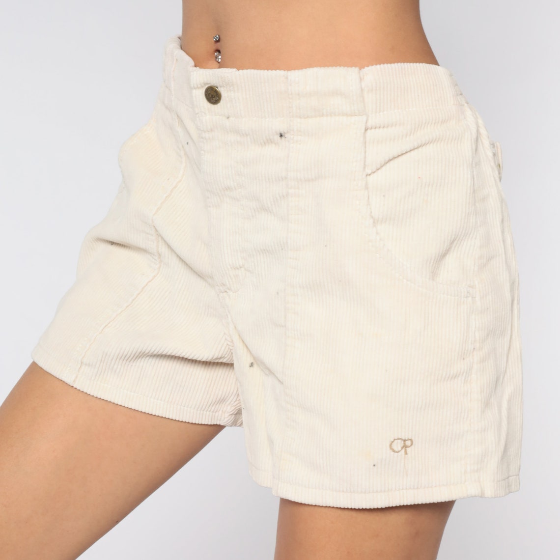 Ocean Pacific Shorts 80s Corduroy Shorts High Waisted Cream - Etsy