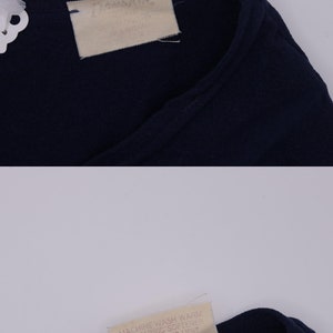 Navy Blue Bodysuit Top 80s Danskin Leotard T-shirt Scoop Neck Tight ...