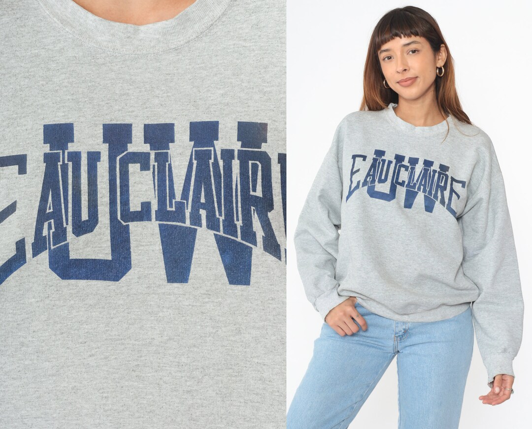 UW Eau Claire Sweatshirt University of Wisconsin Sweatshirt 90s College ...