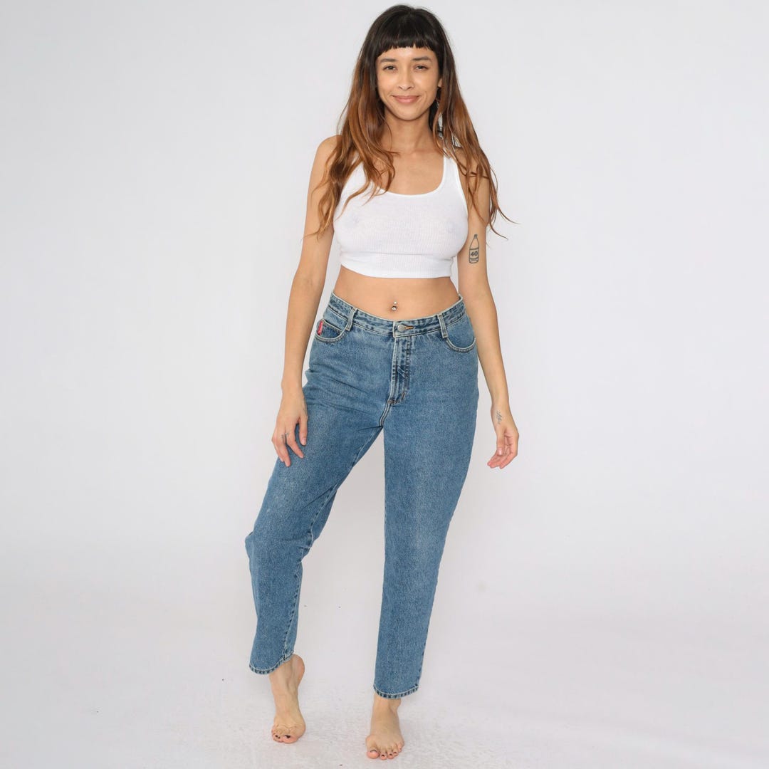 Vintage 90s Bongo Jeans Mom Jeans High Waisted Slim Jeans 1990s Denim ...