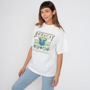 Boracay Philippines Shirt 90s Filipino T-shirt Sailboat Sailing Diving ...