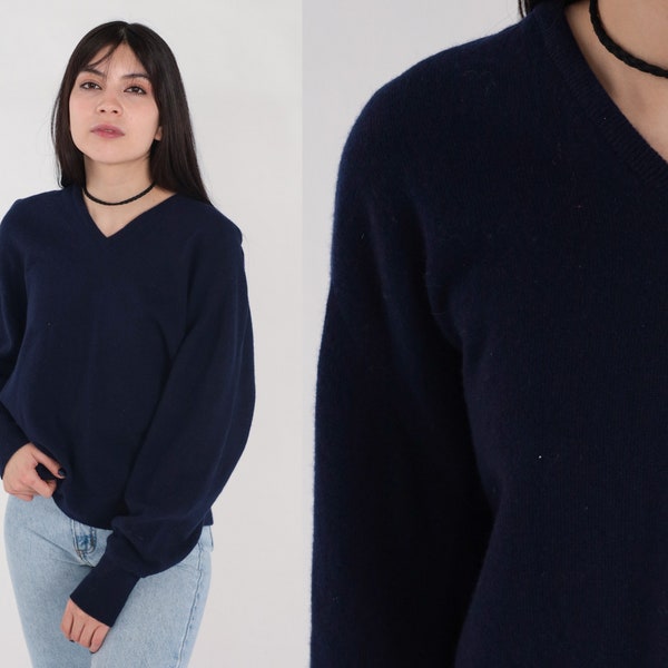 Navy Blue Sweater - Etsy