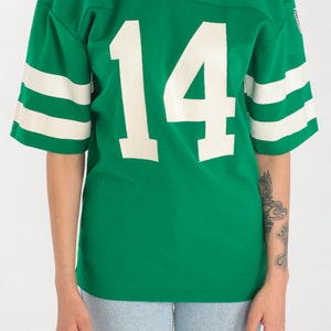 80s Football Shirt Numbered 14 T-shirt Philadelphia Eagles Green Sports ...