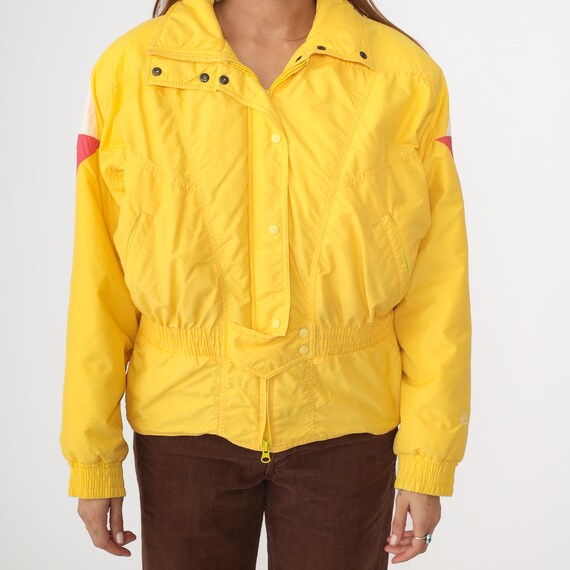 Yellow Puffer Jacket 80s Roffe Ski Jacket Retro Puffy… - Gem