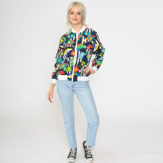 90s Nautical Windbreaker Jacket World Flags Print Sai… - Gem