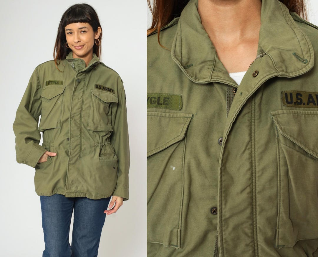 60s U.S. Army Jacket Vietnam Era M-65 Field Jacket 1st Signal Brigade ...