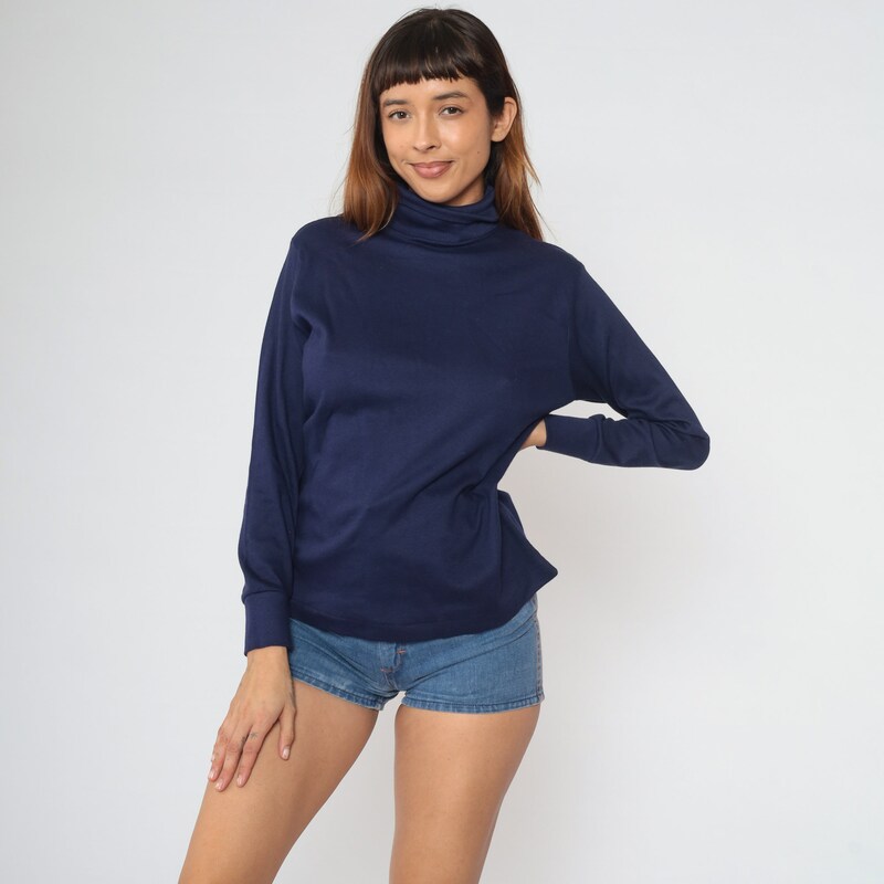 Blue Turtleneck - Etsy