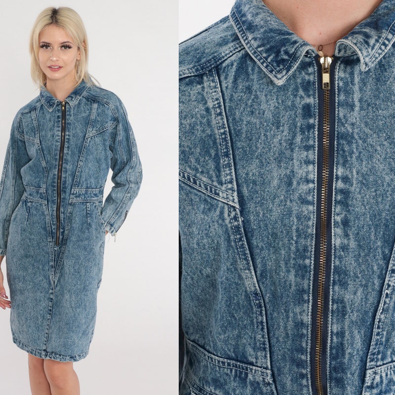 Acid Wash Dress - Etsy