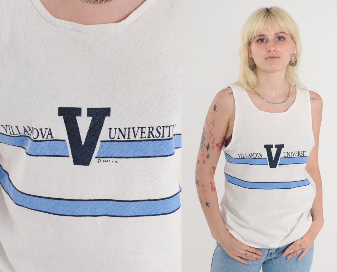 Villanova University Shirt 80s College Tank Top Pennsylvania Wildcats ...