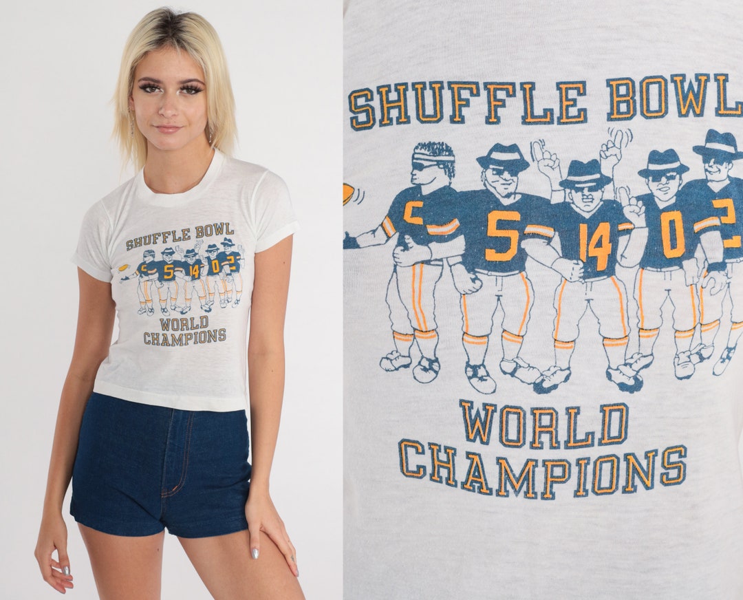 Shuffle Bowl World Champions Shirt 80s Baby Tee Arcade Game T-shirt ...