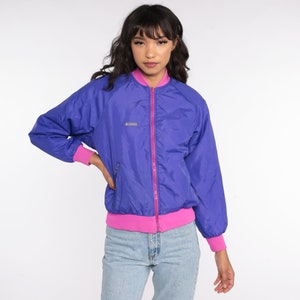 90s Columbia Jacket REVERSIBLE Jacket Pink Purple Jacket 1990s Athletic ...