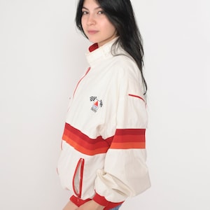 80s Citgo Racing Jacket White Bomber Jacket Red Striped Zip up ...
