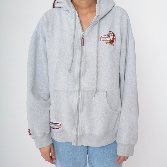 Grumpy Hoodie Y2K Seven Dwarfs Zip Up Sweatshirt Retr… - Gem