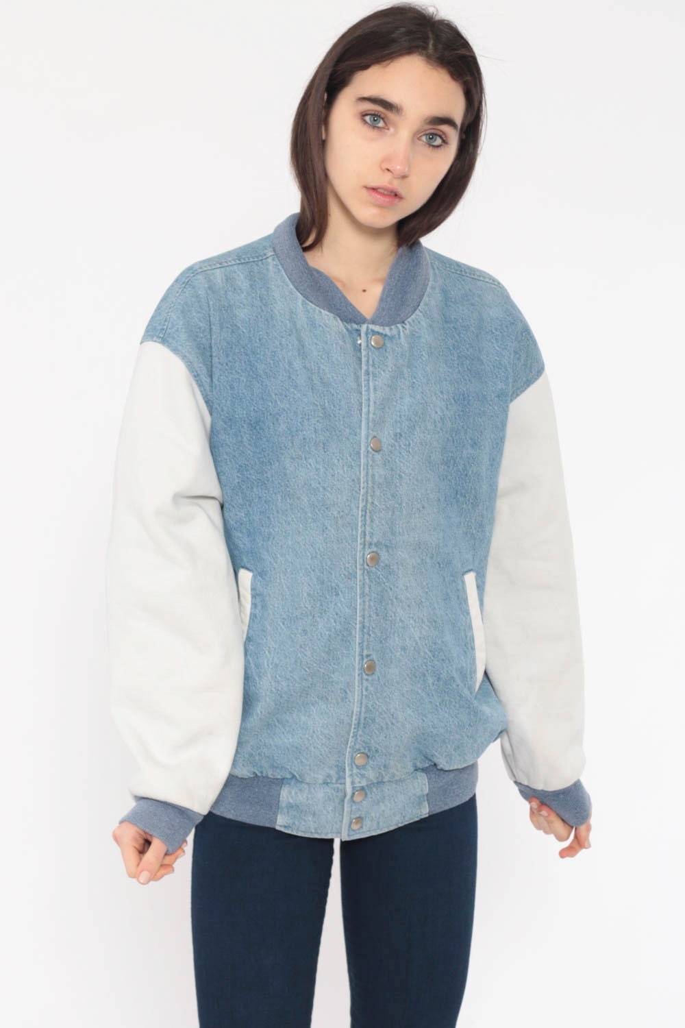 denim varsity jacket