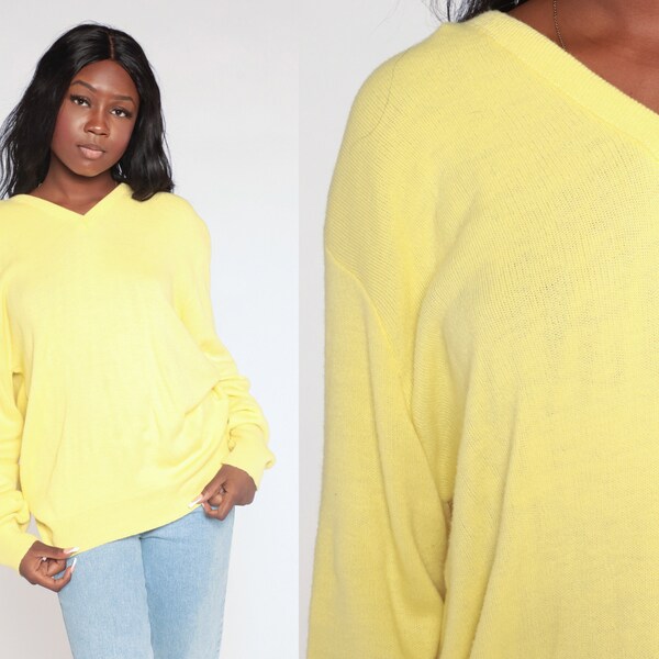 Pale Yellow Sweater - Etsy
