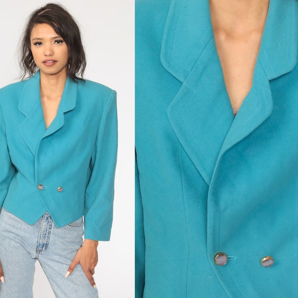 Turquoise Blazer - Etsy