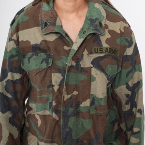 US Army Jacket Camo Jacket 90s Camouflage Military Uniform Utility ...