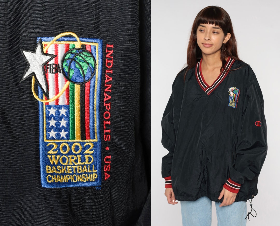 2002 FIBA World Championship Jacket Y2K Basketball World Cup Pullover ...