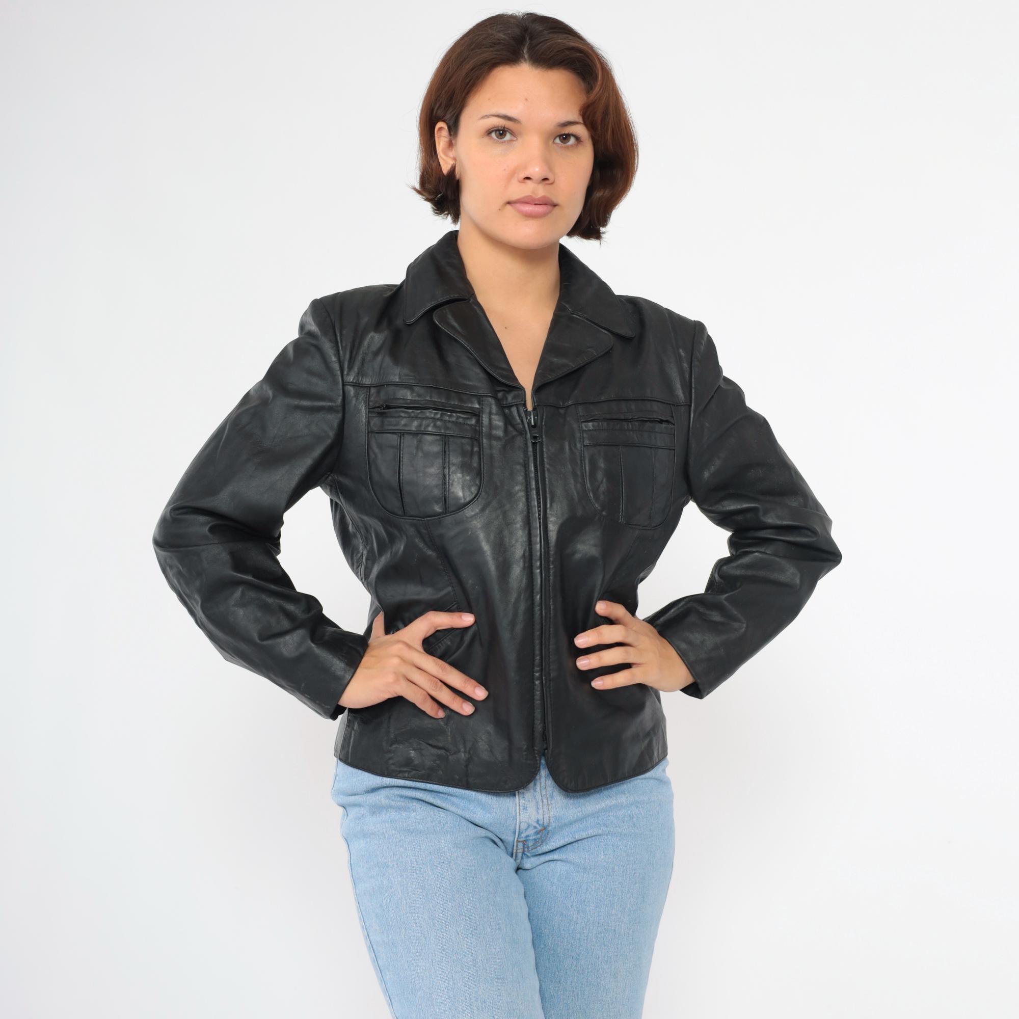 1980s Leather Jacket - Etsy 1980s Leather Jacket - Etsy