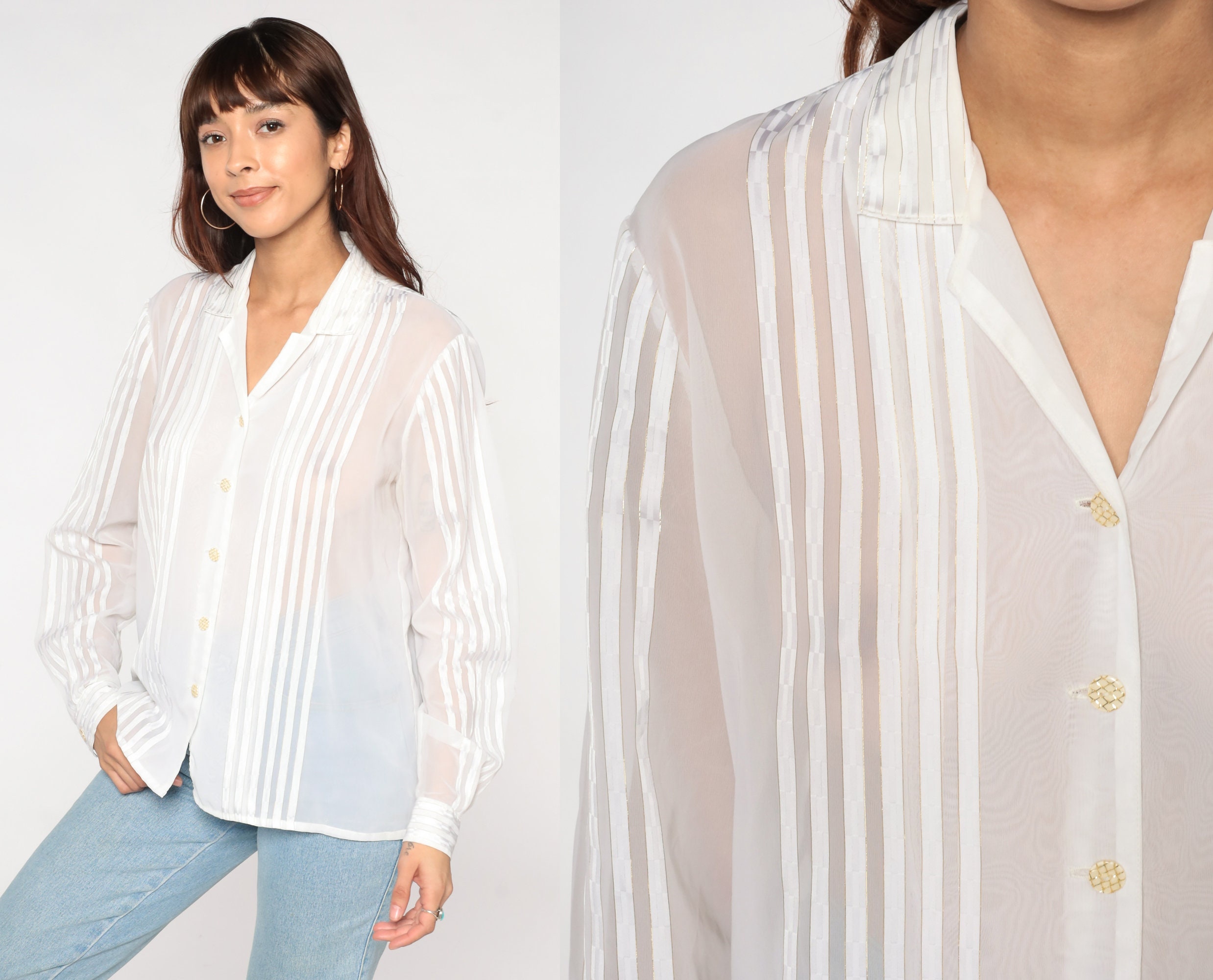 White Transparent Blouse