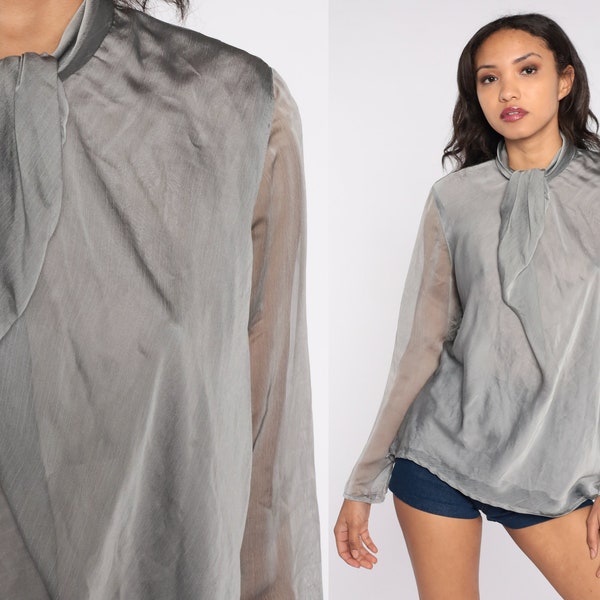 Silver Blouse - Etsy