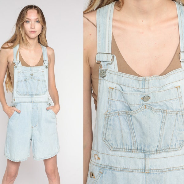 90s Overall Shorts - Etsy