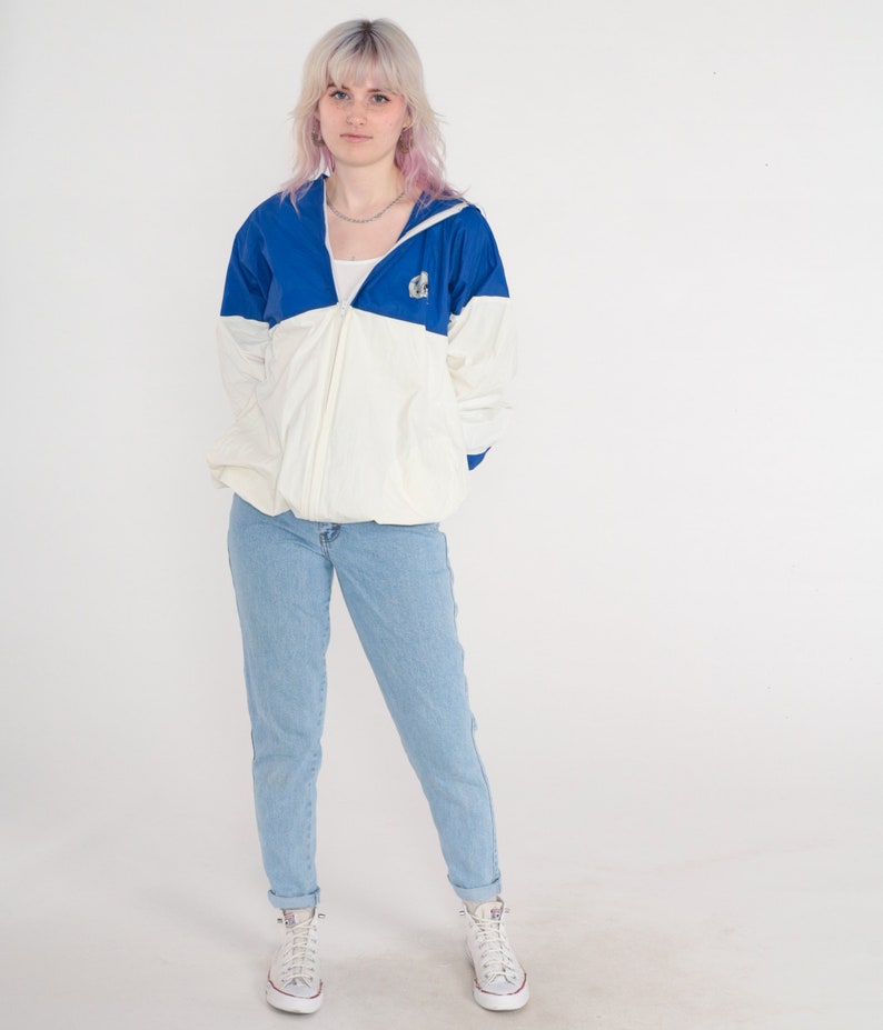 Dallas Cowboys Jacket 90s Football Hoodie Rain Jacket NFL - Etsy